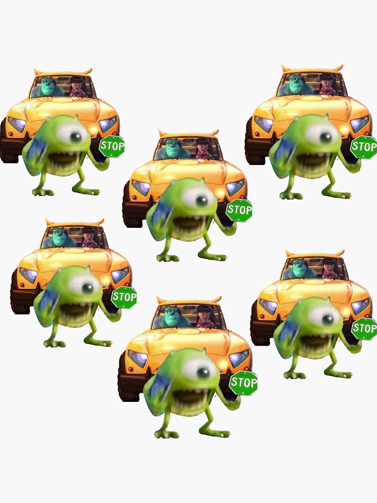 Pegatina for Sale con la obra «Boo llorando meme conduciendo. Mike ...