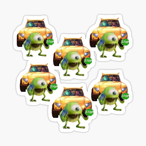 Pegatina «Boo llorando meme conduciendo. Mike Wazowski» de vivijon ...