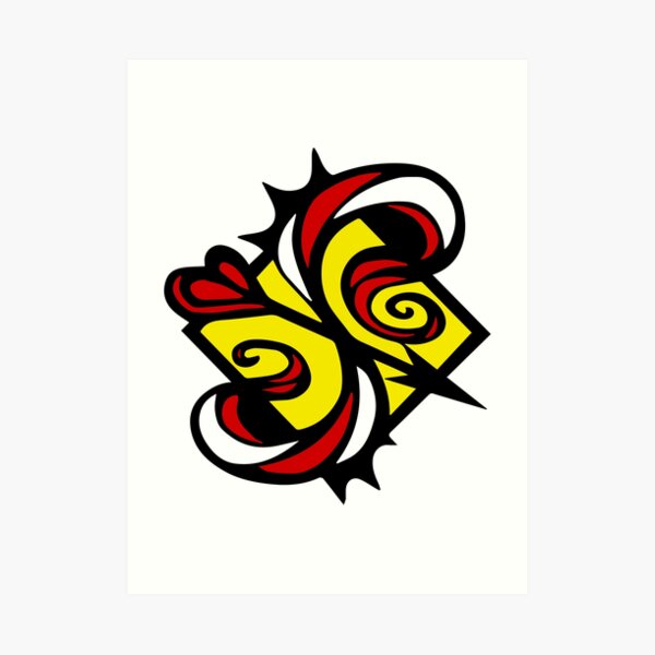"Sk8 the Infinity S logo sticker" Art Print by MadShiva | Redbubble