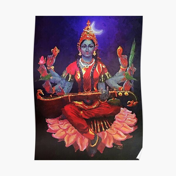 "godess Matangi painting " Poster for Sale by KARTICK DUTTA | Redbubble