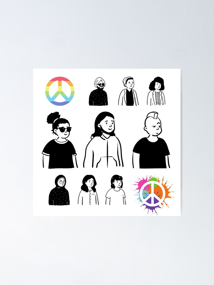 "Bae Bro characters" Poster for Sale by GoldenPandora | Redbubble