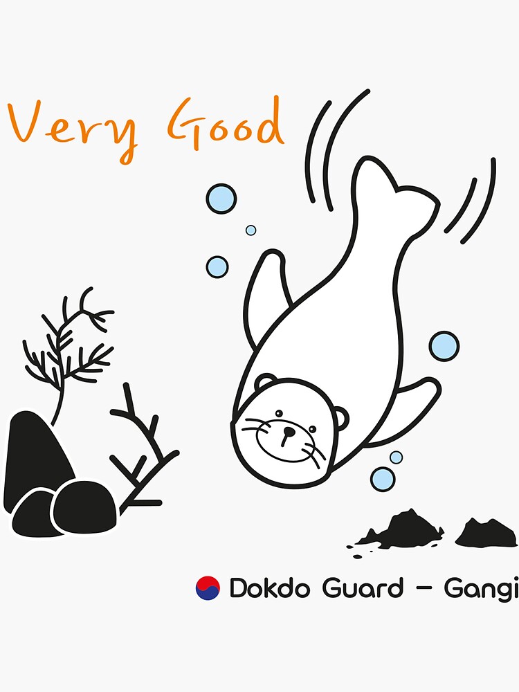 "Dokdo Guard - Gangi 13" Sticker for Sale by designconnect | Redbubble