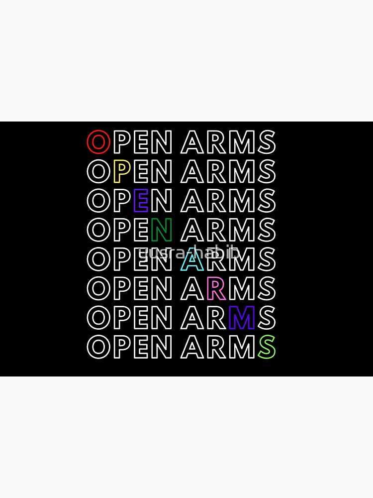 "Open Arms" Sticker by yusra-habib | Redbubble