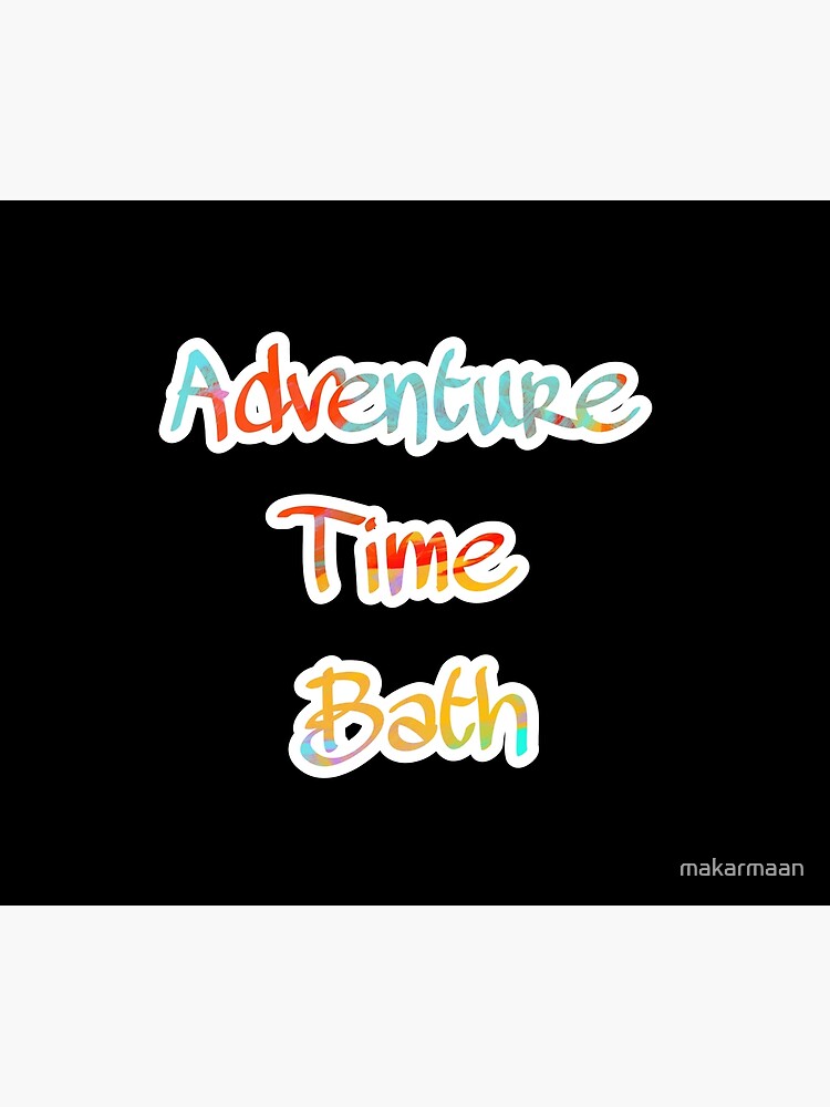 Adventure Time Bath Logo Shower Curtain