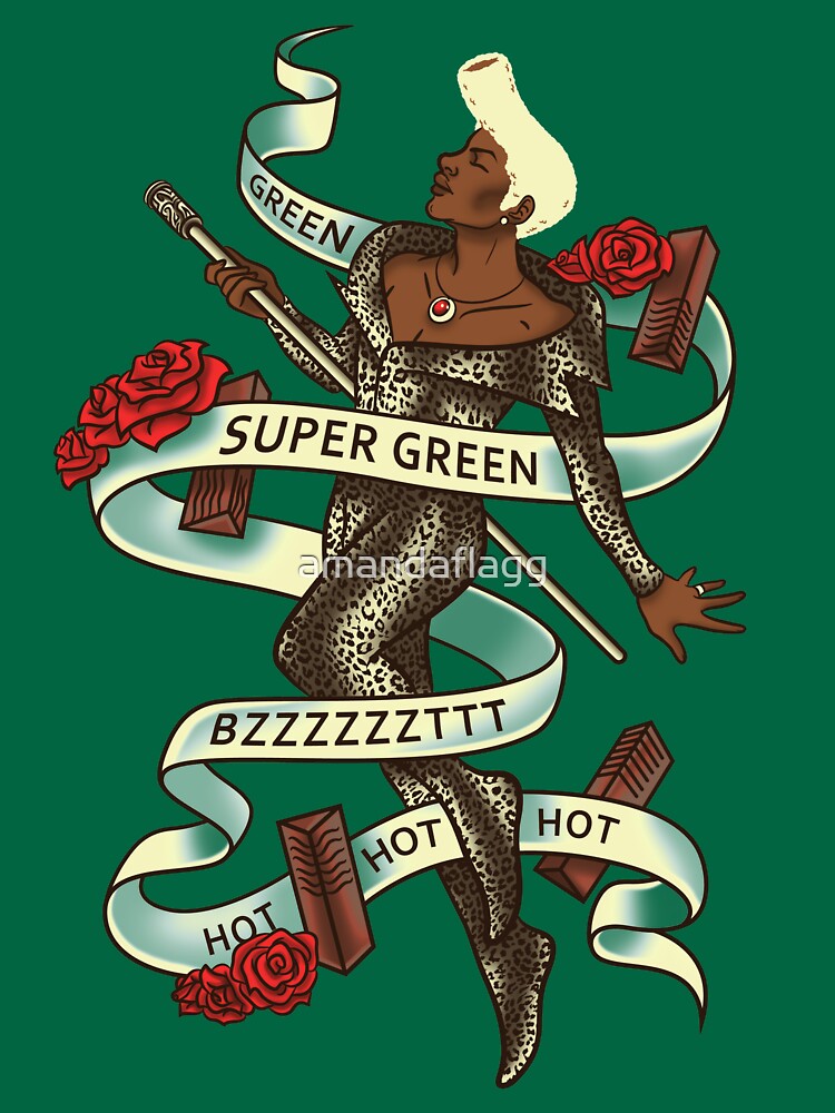 "Super Green" T-shirt for Sale by amandaflagg | Redbubble | ruby rhod t ...