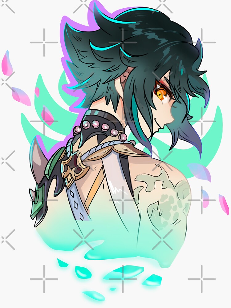 "Genshin Impact Xiao" Sticker for Sale by HekoRGB | Redbubble