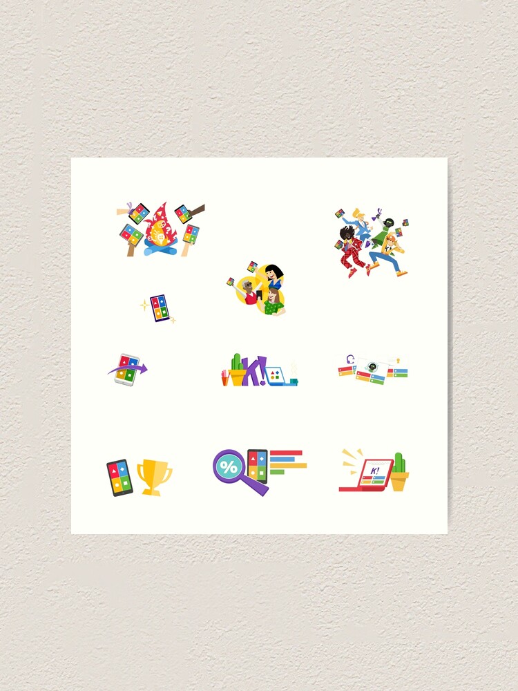 "Kahoot! sticker pack!" Art Print for Sale by ImRotem | Redbubble
