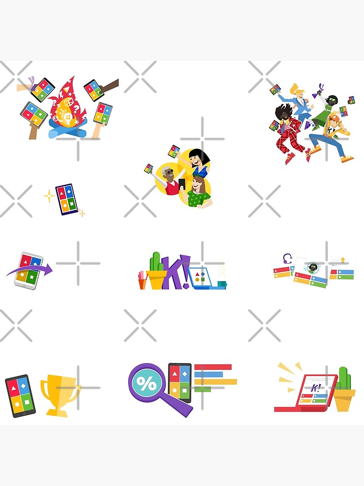 "Kahoot! sticker pack!" Art Print for Sale by ImRotem | Redbubble