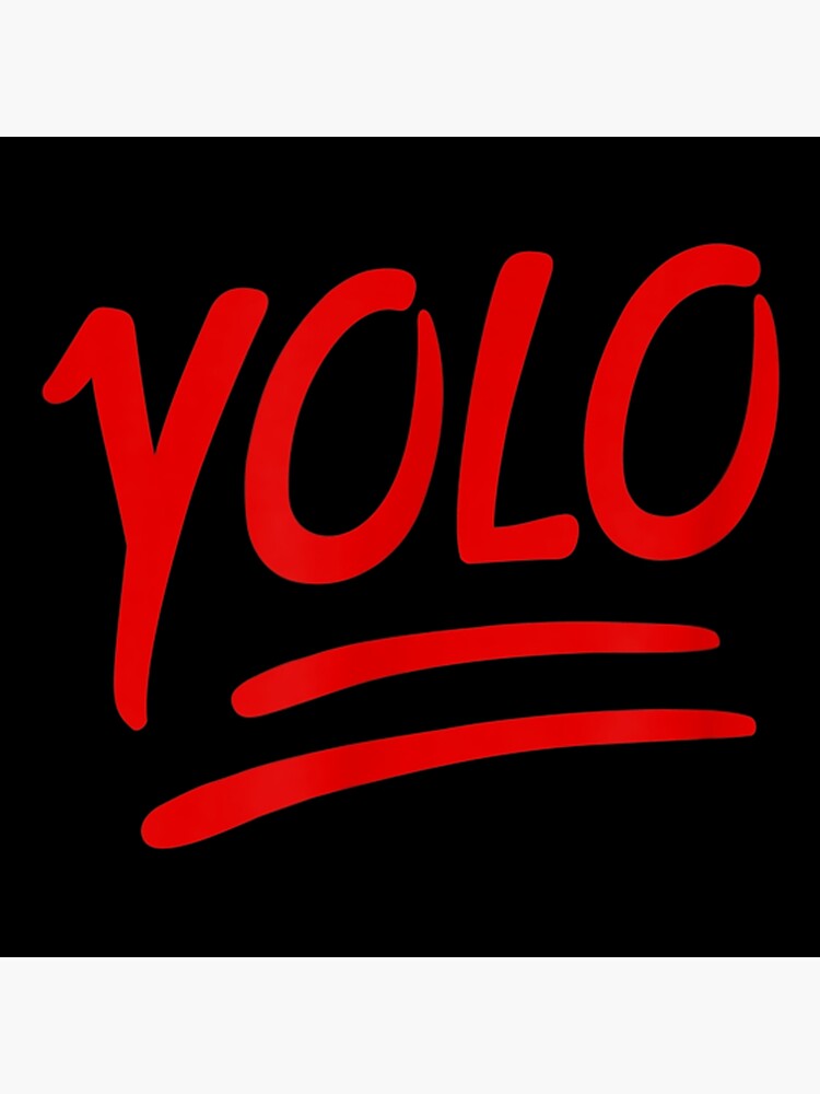 "YOLO Emoji (Red Version)" Poster for Sale by cooperskiles | Redbubble