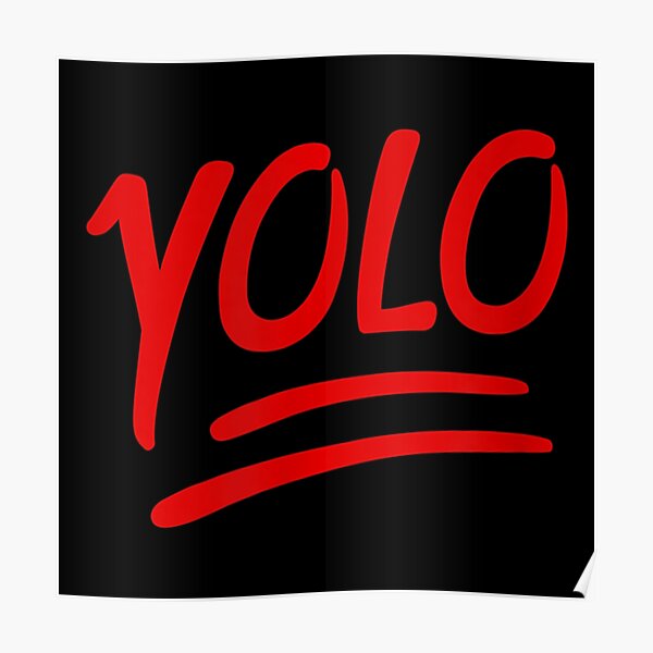 "YOLO Emoji (Red Version)" Poster for Sale by cooperskiles | Redbubble