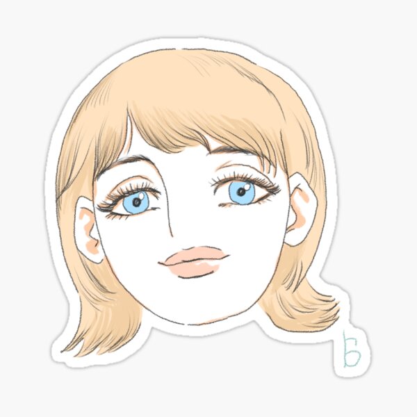 "Custom Personalized Portraits: Marie" Sticker by solidgraph | Redbubble