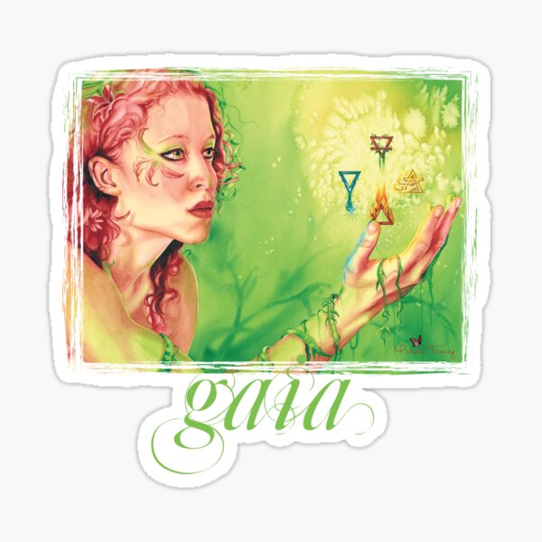 "Gaia" Sticker by MichelleTracey | Redbubble
