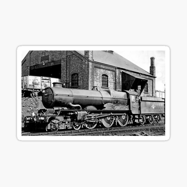 "GWR 6007 King William III at Stafford Road coaling stage" Sticker for ...