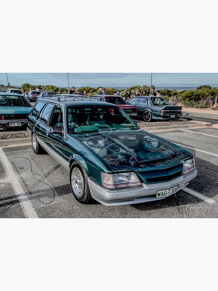"Misted Holden VK Commodore V8 wagon in Green" Poster by Ferenghi ...