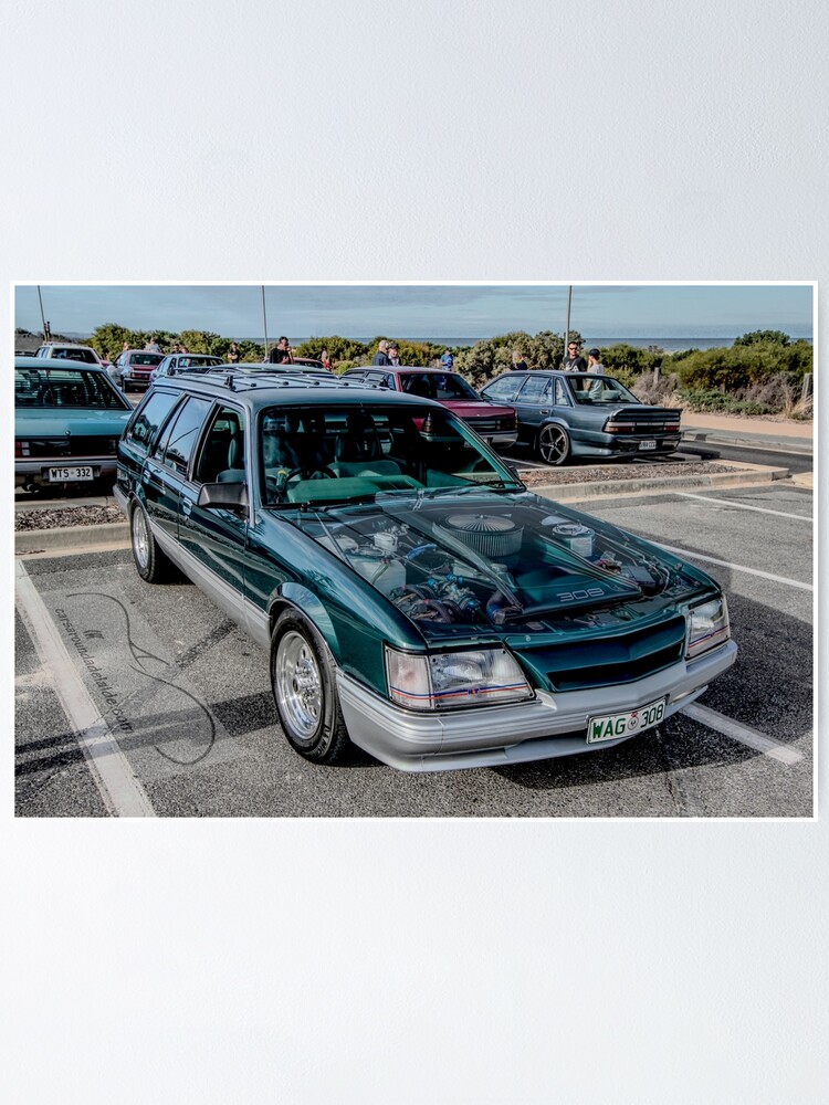 "Misted Holden VK Commodore V8 wagon in Green" Poster by Ferenghi ...