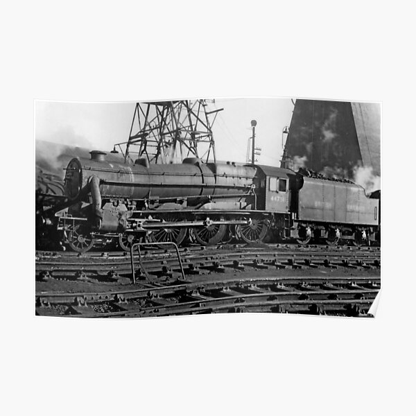 "LMS Black 5 with Caprotti valve gear" Poster by Scenebyrail | Redbubble