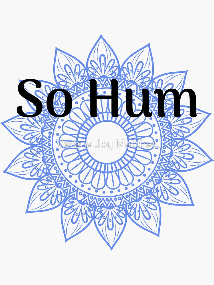 "So Hum Sanskrit Mantra" Sticker for Sale by onepony | Redbubble