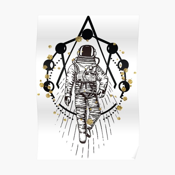 "Dharmic Astronaut" Poster by Nimishk147 | Redbubble