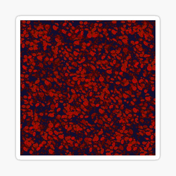 "Red blood cells" Sticker by vividbiology | Redbubble