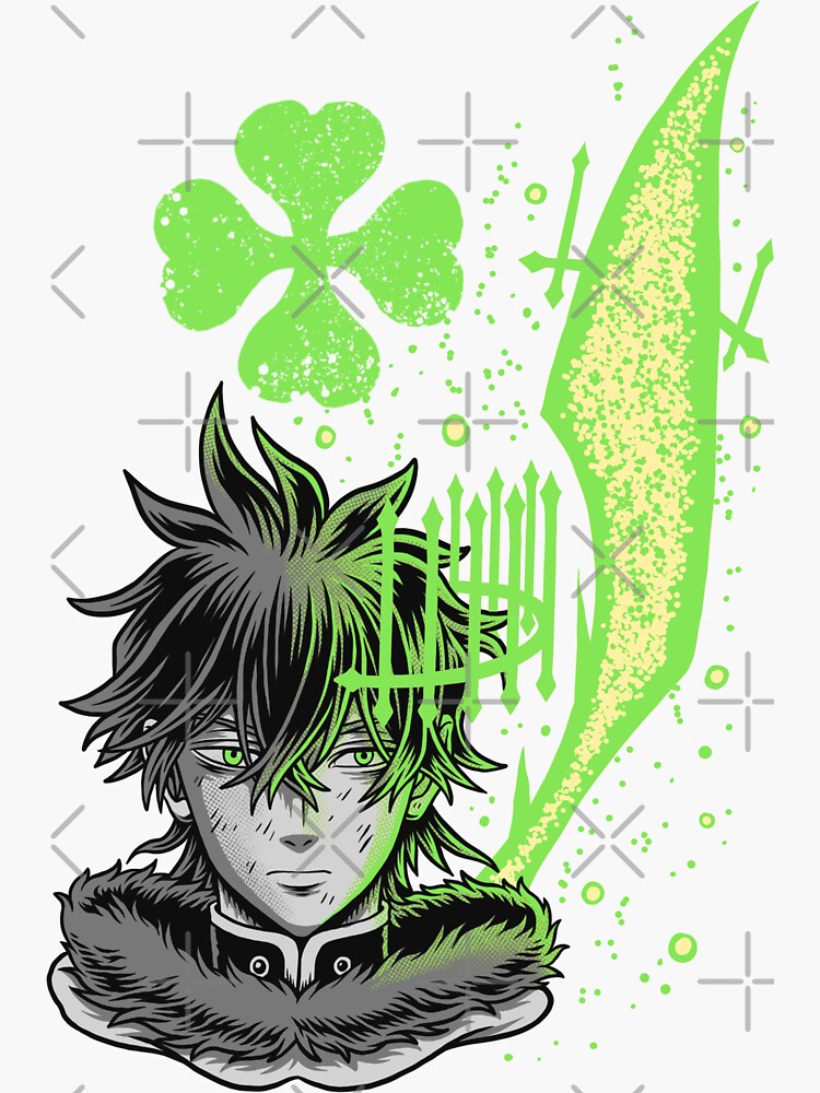 "Yuno black clover" Sticker for Sale by IwanMust | Redbubble