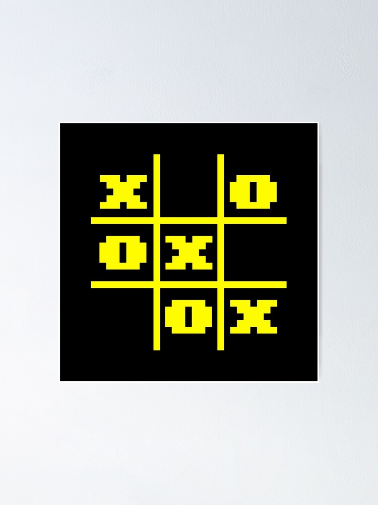 "Tic tac toe" Poster for Sale by Zexten | Redbubble