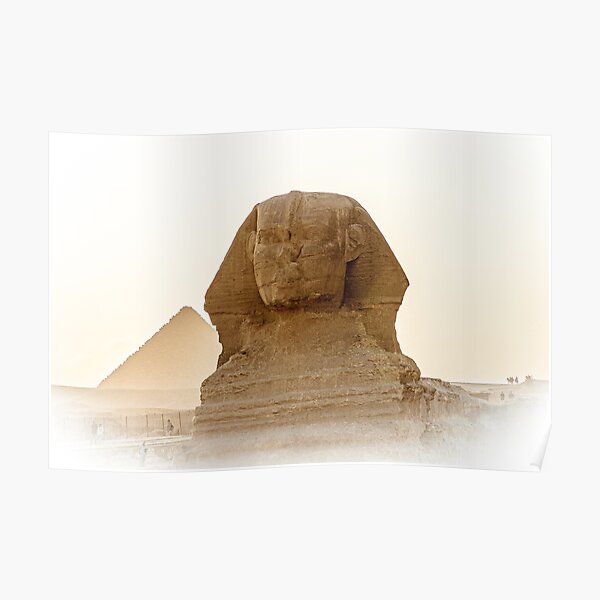 "The Magnificent Sphinx of Giza" Poster by Dalyn | Redbubble