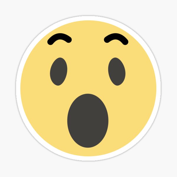 "Emoji Emoticon Icon Wow Reaction" Sticker for Sale by Mxmr | Redbubble