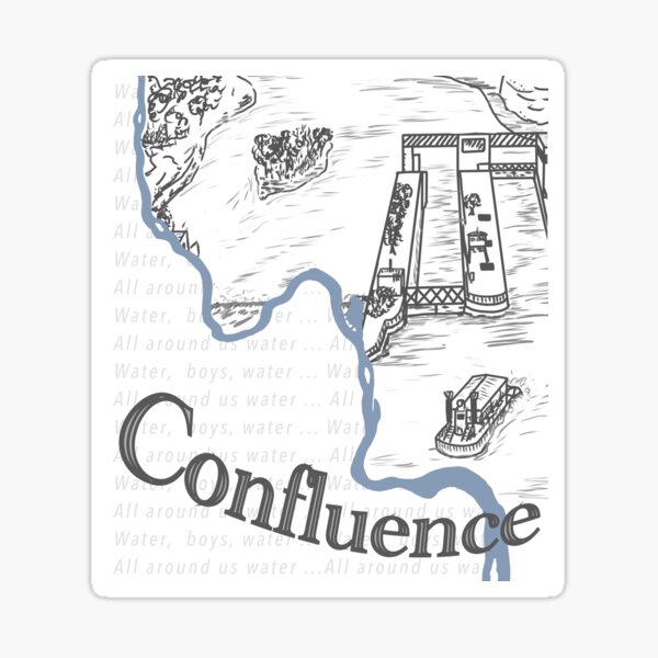 "Copy of Confluence - Sea Shanty (light backgrounds)" Sticker for Sale ...