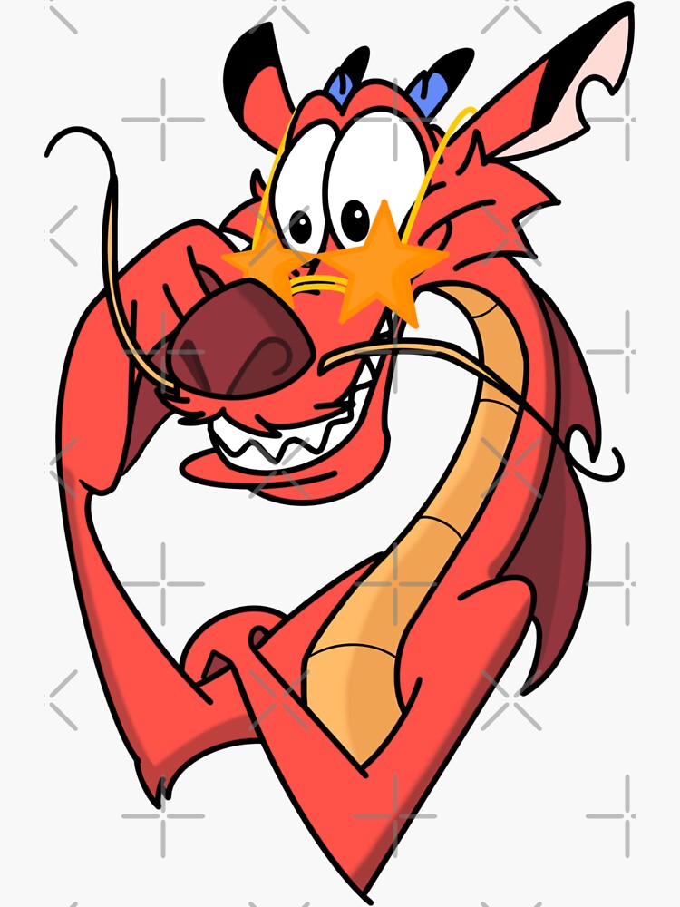 "Mushu" Sticker for Sale by madnana | Redbubble