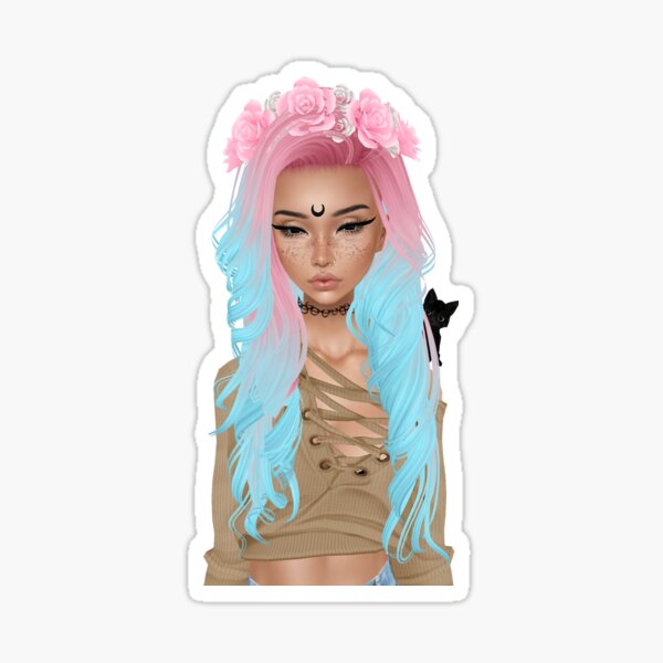 "IMVU Avatar" Sticker for Sale by AnaSMatt | Redbubble