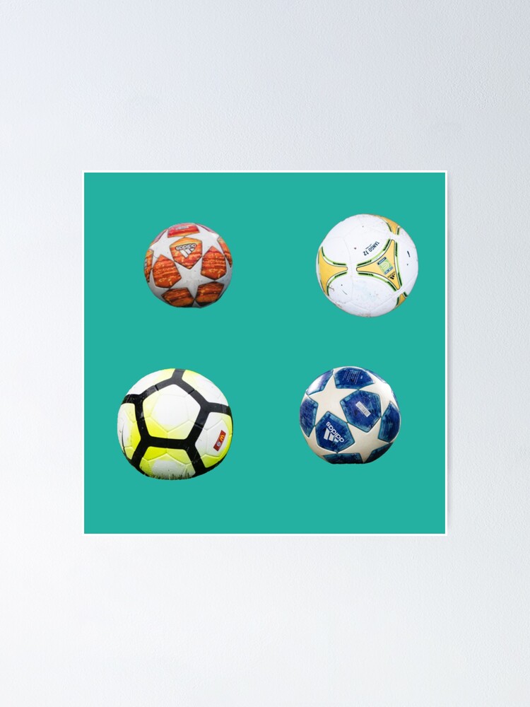 "soccer ball sticker pack" Poster by Outzy | Redbubble
