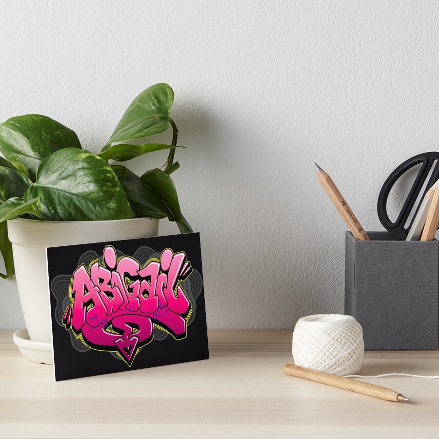 "Abigail Graffiti Name" Art Board Print for Sale by NameGraffiti ...
