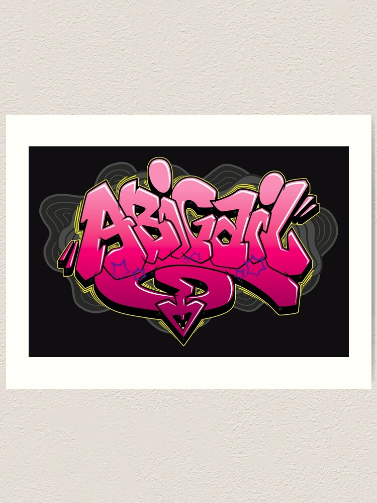 "Abigail Graffiti Name" Art Print by NameGraffiti | Redbubble