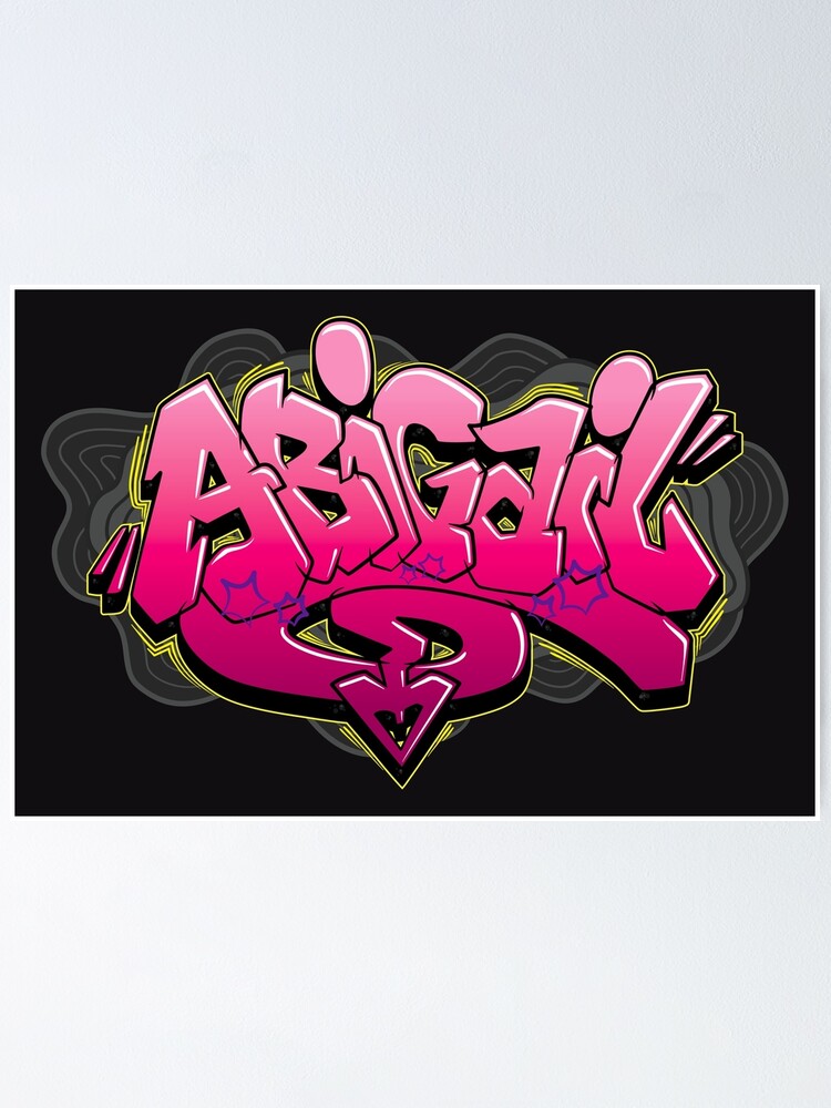 "Abigail Graffiti Name" Poster for Sale by NameGraffiti | Redbubble