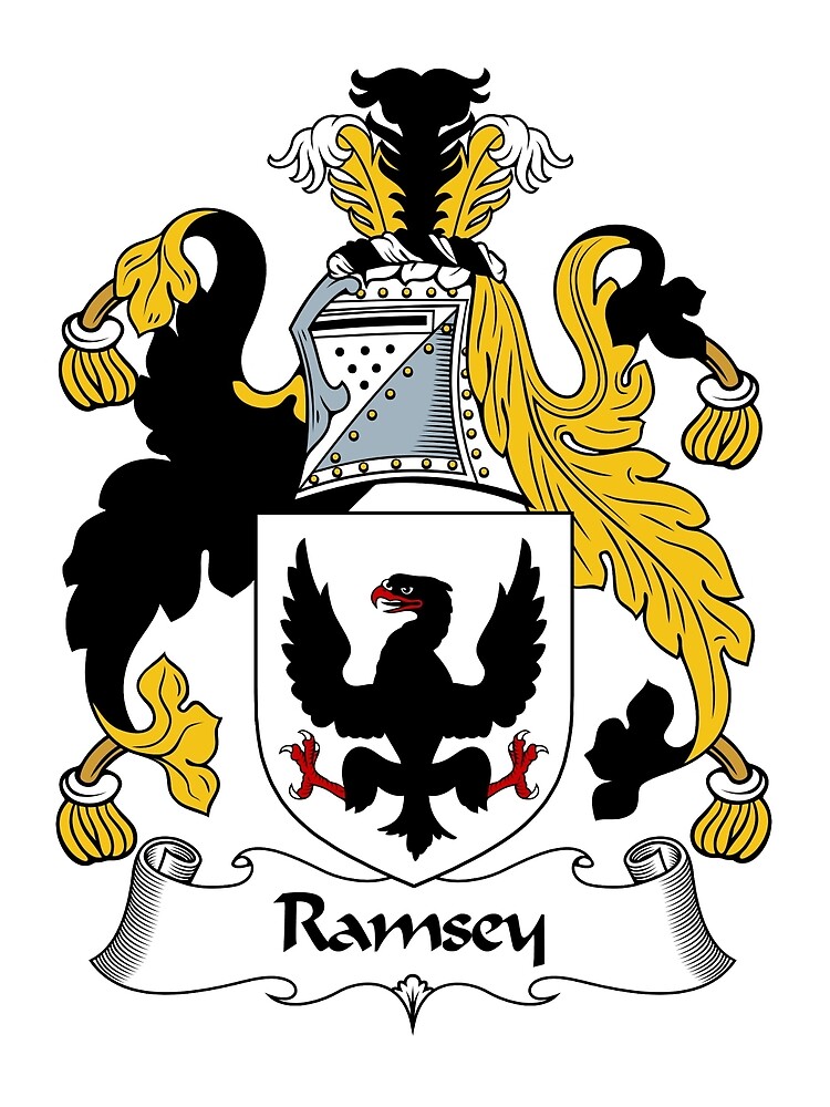 "Ramsey Coat of Arms / Ramsey Family Crest" Drawstring Bag for Sale by ...