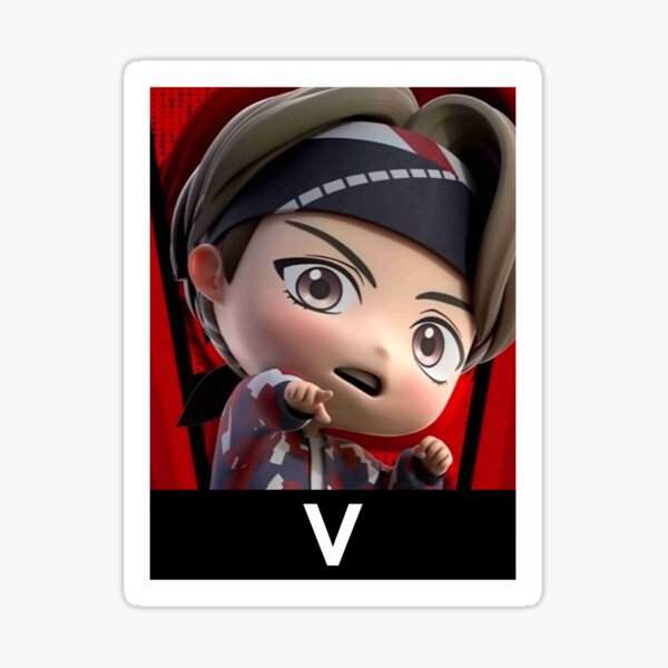 "Tinytan V" Sticker for Sale by Johny-William | Redbubble