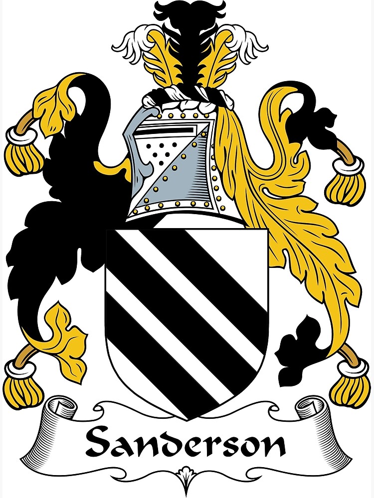 "Sanderson Coat of Arms / Sanderson Family Crest" Art Print by ...