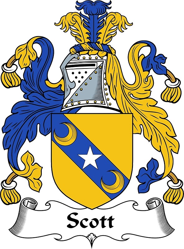 "Scott Coat of Arms / Scott Family Crest" by ScotlandForever | Redbubble