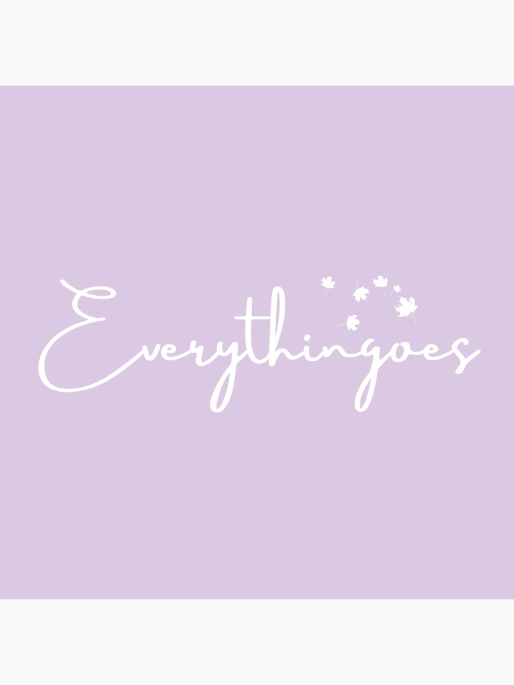 "Everythingoes RM mono purple" Poster for Sale by Wildlavander | Redbubble