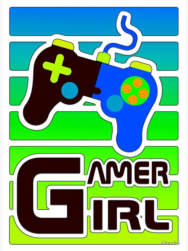 "Gamer Girl Video Game Geek Chic " Poster for Sale by Alondra | Redbubble