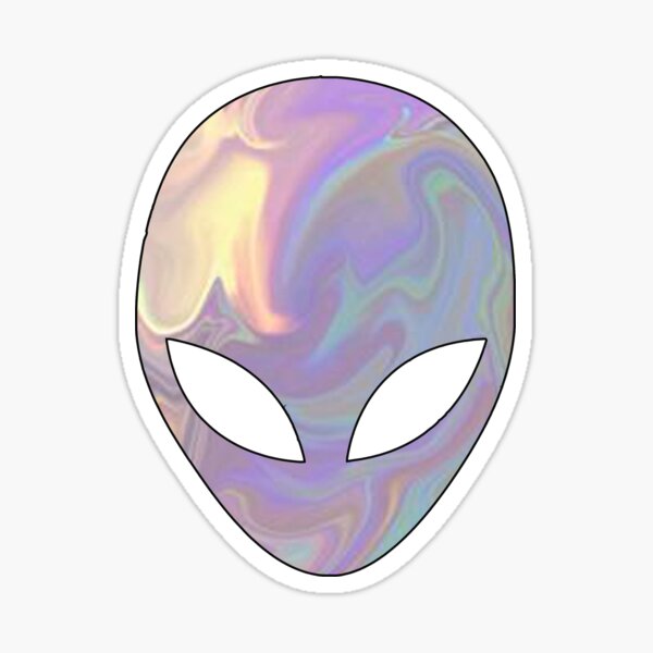 "Alien Holo" Sticker for Sale by Lilxpie | Redbubble