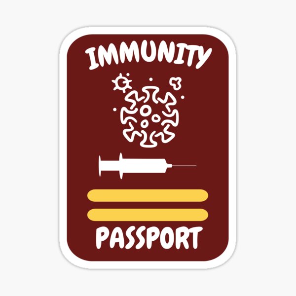 "Immunity Passport " Sticker by Chifield | Redbubble