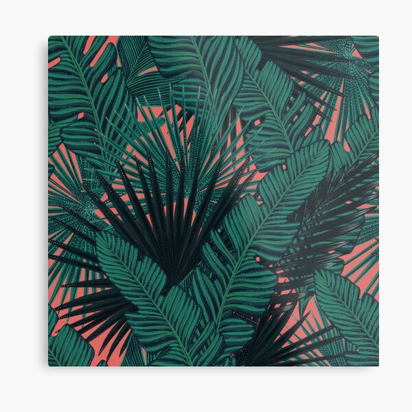 Lámina metálica «Impresión digital tropical concepto estilizado sin ...