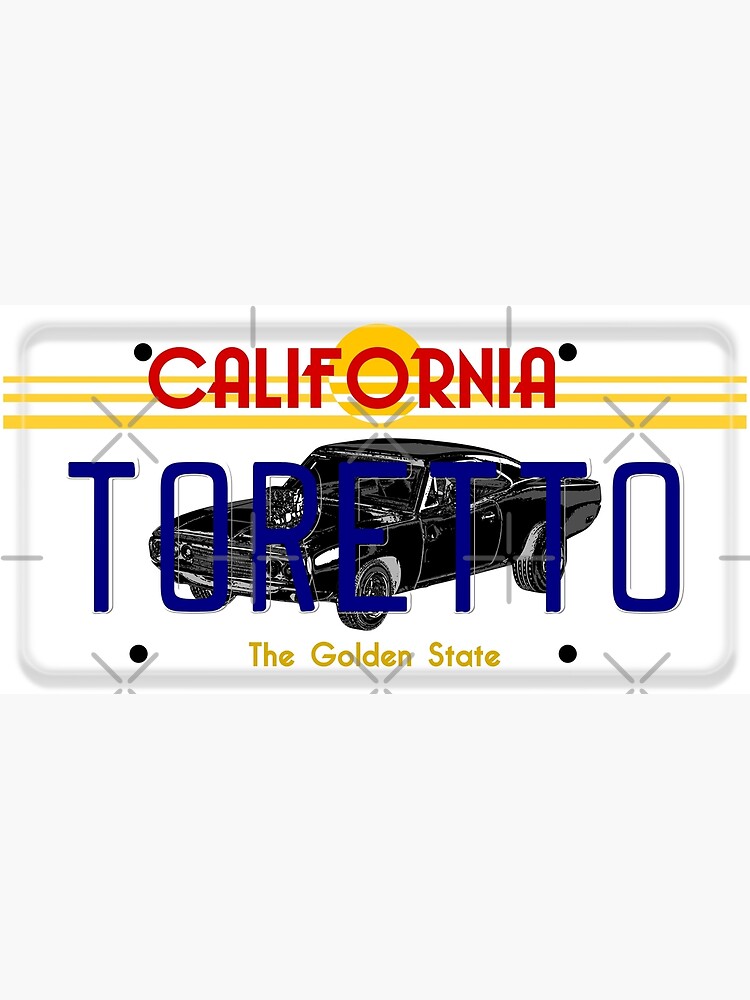 "The Fast And The Furious Toretto Licence Plate Number Plate" Art Print ...