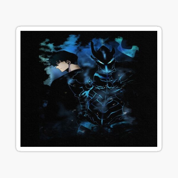 "SOLO LEVELING / JIN WOO AND BERU" Sticker for Sale by Pharaon33 ...