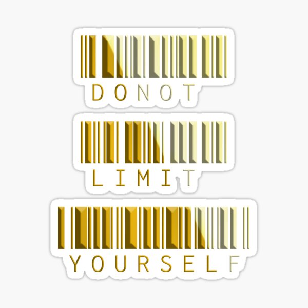 "No Limits" Sticker for Sale by CrazzyTrends | Redbubble