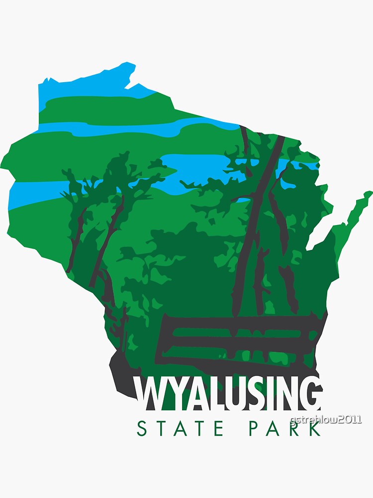 "Wyalusing State Park Wisconsin" Sticker for Sale by gstrehlow2011 ...