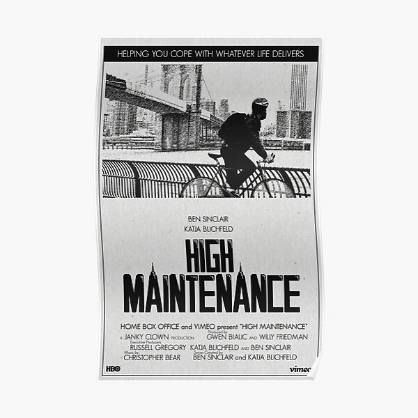 "High Maintenance "The Guy" Artwork" Poster for Sale by Punchitgraphics ...