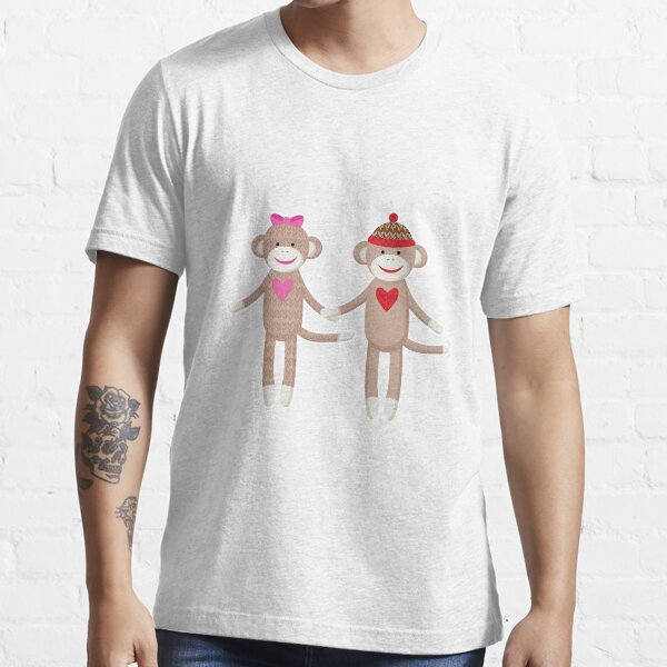 "Sock Monkey Wedding Couple" T-shirt for Sale by JessDesigns ...