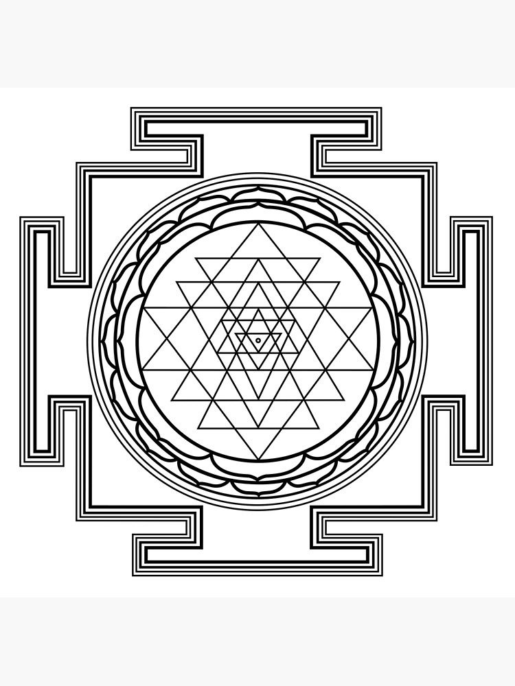 "Sri Yantra line" Poster for Sale by MilanSensiart | Redbubble